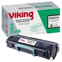 Viking Kompatibel Lexmark Tonerkartusche E260A21E Schwarz