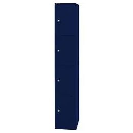 Bisley Metall Schließfach 4 Türen 1 abteile Schlüssel 305 x 457 x 1.802 mm Oxfordblau