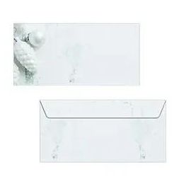 Sigel Weihnachtskarte Modern Christmas Papier Grau, Weiß 22 x 11 cm 50 Stück