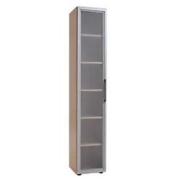 geramöbel Geramoebel Speed Office Aktenschrank ABS (Acrylnitril-Butadien-Styrol), Spanplatte 5 Fachböden 400 x 420 x 2.160 mm Ahorn Braun