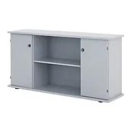 Hammerbacher Future Sideboard Melaminharzbeschichtete Spanplatte 1 Fachboden 1.660 x 440 x 840 mm Grau