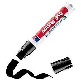 Edding 850 850 Permanentmarker 100% Recycelt Extra Breit Keilspitze 5 - 15 mm Schwarz Nachf&uuml;llbar Wasserbest&auml;ndig