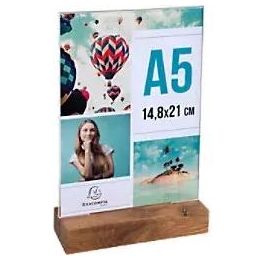 Exacompta Office Tischaufsteller DIN A5 T-Form 15 (B) x 5 (T) x 24 (H) cm Transparent 10 Stück