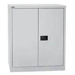 Bisley Flügeltürenschrank Metall 1 Fachboden abschließbar 914 x 400 x 1.000 mm Hellgrau
