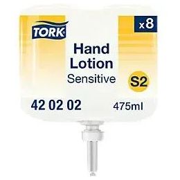 Tork Sensitive Handlotion Flüssig S2 Weiß 420202 8 Stück à 475 ml