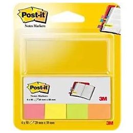 Post-it Haftmarker Rechteckig 2 x 3,8 cm Farbig sortiert Page Marker 50 Streifen