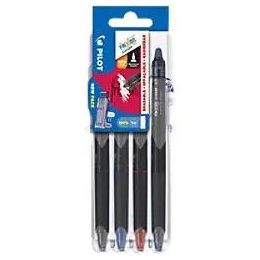 Pilot Pen Pilot Frixion Ball Clicker Einziehbar Tintenroller Farbig sortiert 0.25 mm Fein Kegelförmig Nachfüllbar 4 Stück