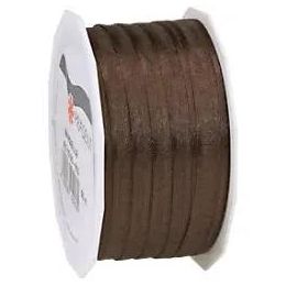 PR&Auml;SENT PRAESENT Organza 4831050-523 Espresso 10 mm x 50 m 1 St&uuml;ck