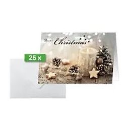 Sigel Weihnachtskarte 21,1 x 15,1 cm Mehrfarbig 50 Stück