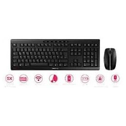 Cherry Stream Desktop Recharge Tastatur und Maus Kabellos QWERTZ Schwarz