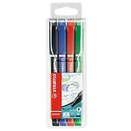 Stabilo SENSOR Fineliner 0.3 mm Nadelspitze Farbig sortiert 4 Stück