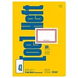 URSUS OE Schulheft OE.43 A4 40 Blatt 80g/qm 9mm liniert mit KR