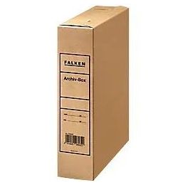 Falken Versandbox 11286713000F DIN A4 Pappkarton 8 (B) x 30 (T) x 32 (H) cm Naturbraun 25 Stück