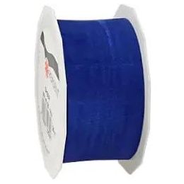 PRÄSENT PRAESENT Organza 6014025-614 Royalblau 40 mm x 25 m 3 Stück
