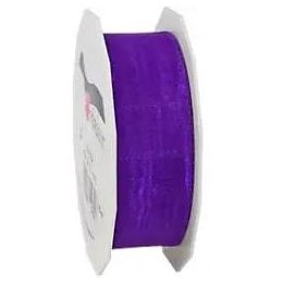 PRÄSENT PRAESENT Organza 6012525-610 Violett 25 mm x 25 m 3 Stück