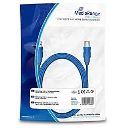 MediaRange Kabel MRCS145 Blau