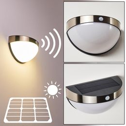hofstein Basra Solarleuchte LED Chrom, 1-flammig