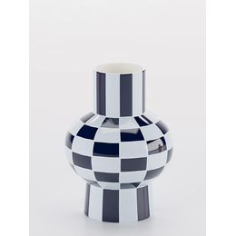 Potiron Paris Vase "Louvre" in Wei&szlig;/ Blau - (H)20 x &Oslash; 15 cm - 47% | Kerzen-vasen