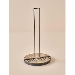 Bella Maison K&uuml;chenrollenhalter "Bistro" in Schwarz/ Hellbraun - (H)31,5 &Oslash; 16 cm - 56% | Kuechenhelfer