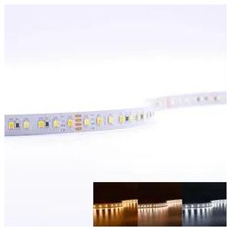 Strip 24V LED Streifen 5M 18W/m 120LED/m 12mm - Lichtfarbe: CCT 2700-6000K - Sch...