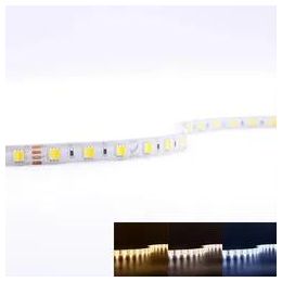 Strip 24V LED Streifen 5M 14,4W/m 60LED/m 10mm - Lichtfarbe: CCT 2700-6500K - Sc...