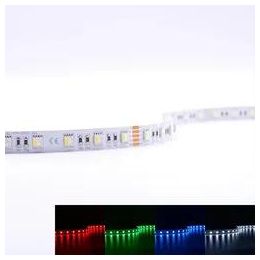 Strip 24V LED Streifen 5M 12W/m 60LED/m 12mm Farbwechsel - Lichtfarbe: RGB+6000K...