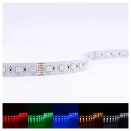 Strip 24V LED Streifen 5M 25,5W/m 180LED/m 15mm - Lichtfarbe: RGB+CCT - Schutzar...