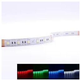 Strip 24V LED Streifen 5M 12W/m 60LED/m 12mm Farbwechsel - Lichtfarbe: RGB+6000K...