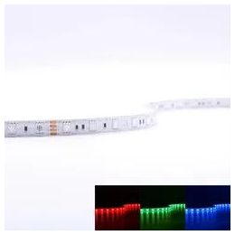 Strip 24V LED Streifen 5M 14,4W/m 60LED/m 10mm Farbwechsel - Lichtfarbe: RGB - S...
