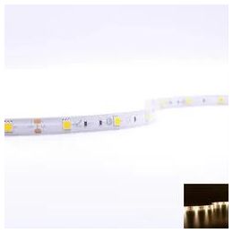 Strip 12V LED Streifen 5M 7,2W/m 30LED/m 10mm - Lichtfarbe: Warmweiß 3000K - Sch...