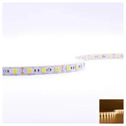 Strip 12V LED Streifen 5M 7,2W/m 30LED/m 10mm - Lichtfarbe: Warmweiß 3000K - Sch...