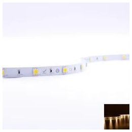 Strip 24V LED Streifen 5M 7,2W/m 30LED/m 10mm - Lichtfarbe: Warmweiß 3000K - Sch...