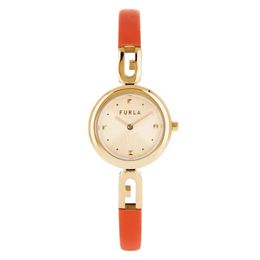 Furla Uhren - Analoge Uhr Furla Bangle Leather - Gr. unisize - in Orange - f&uuml;r Damen