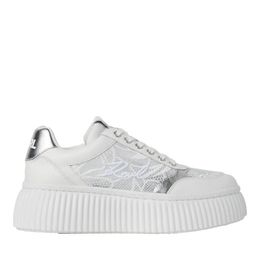 K by KARL LAGERFELD Karl Lagerfeld Low-Top Sneaker - KREEPER ORCHIDEEN-SNEAKERS - Gr. 39 (EU) - in Wei&szlig; - f&uuml;r Damen