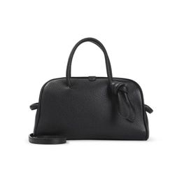 Jacquemus Hobo Bags - Black Grained Leather Handbag With Knot Detail - Gr. unisize - in Schwarz - f&uuml;r Damen