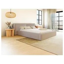 Bett mit Bettkasten - 180 x 200 cm - Stoff - Beige - TIMANO von Pascal Morabito