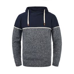 INDICODE Jeans Pullover 'Lynde' Herren Gr&ouml;&szlig;e XXXL marine / blaumeliert / wei&szlig;