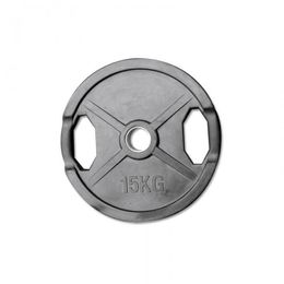 Hantelscheiben Gummi-Gripper - 50 mm - schwarz - 15,0 kg