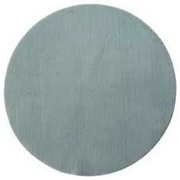 Teppich MERINOS "Loft 37", blau, H:16mm Ø:200cm, Polyester, Teppiche, Kunstfellteppich besonders weich und kuschelig, Fell Haptik