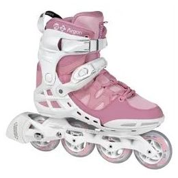 Inlineskates Powerslide "Phuzion Argon Rose 80" Gr. 37, rosa (rosa, wei&szlig;), Inlineskates_Rollschuhe, Damen, 37 (bis 100 kg), Kunstfaser, Lederimitat