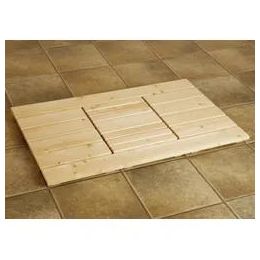 Saunabodenrost Weka, beige (natur), H:40mm, Badematten, BxL: 62x105 cm