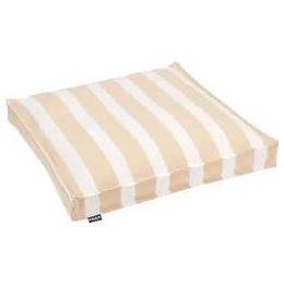HOCK Sitzkissen H.O.C.K. "Classic Streifen", beige (natur, gestreift), B:50cm H:5cm L:50cm, Polyacryl (dralon), Dekokissen_Sitzkissen_Kissenhüllen, mit Streifen