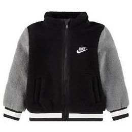 Fleecejacke Nike SPORTSWEAR, Kinder, Gr. 110 (5), schwarz, Fleece, Obermaterial: 100% Polyester. Futter: 100% Polyester, colorblocking, Jacken, für Kinder
