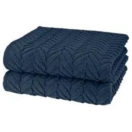 Handtücher Ross "Sensual 9001", blau (nachtblau), B:50cm L:100cm, Frottier, Obermaterial: 100% Baumwolle, Handtücher, 100% Baumwolle