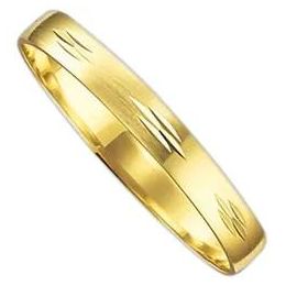 Trauring Firetti "Schmuck Geschenk Gold 375 Hochzeit Ehering Trauring "LIEBE"" Gr. 19, gold (gelbgoldfarben), Fingerringe, 19, ohne Brillant, Gelbgold 375, 3mm, Made in Germany, wahlweise mit oder ohne Brillant