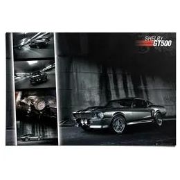 Poster Reinders "Ford Easton Mustang GT500", schwarz (farbe bild(er): schwarz), B:91,5cm H:61cm, Papier, Bilder