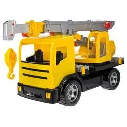 Spielzeug-Krankenwagen LENA "Giga Trucks, gelb-schwarz", gelb, Spielzeugfahrzeuge, KinderB:29cm H:38cm T:70cm, Kunststoff, Made in Europe, B:29cm H:38cm T:70cm