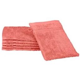 Waschhandschuh Ross "Rubin", rot (rosenholz), B:16cm L:22cm, Baumwolle, Waschlappen, 100% Baumwolle