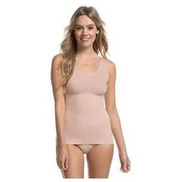 Shapingtop MAGIC BODYFASHION, Damen, Gr. M, braun (cappuccino), Stoff, Obermaterial: 85% Polyamid, 15% Elasthan, feminin, sehr figurbetont hüftbedeckend, tiefer Rundhals, ohne Ärmel, Tops, mit figurformender Funktion