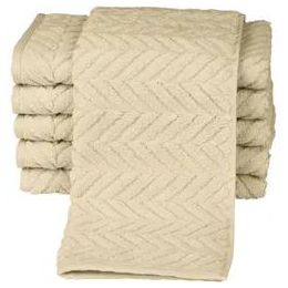 Gästehandtücher Ross "Sensual 9001", beige (natur, sand), B:30cm L:50cm, Frottier, Obermaterial: 100% Baumwolle, Handtücher, 100% Baumwolle
